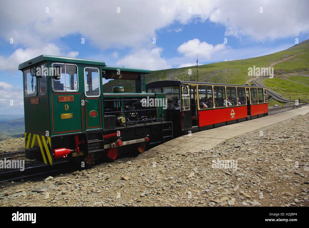 Snowdon Mountain Railway Stock Photo - Alamy