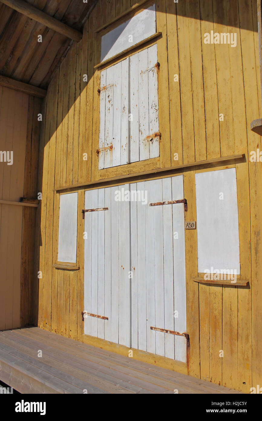 Coastal fishing building Stock Photo - Alamy