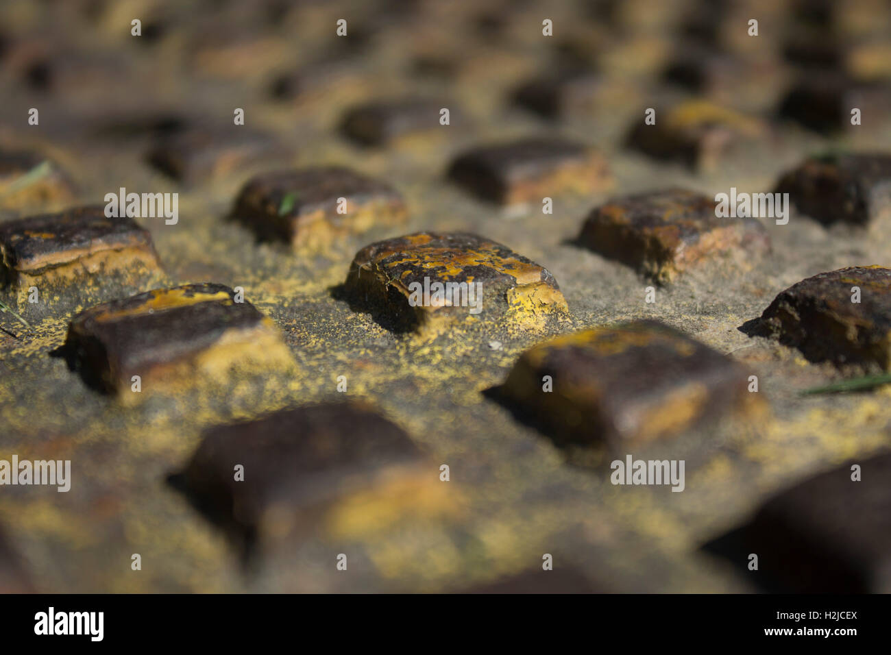 Beautifully captured grate with perfect industrial appeal Stock Photo ...