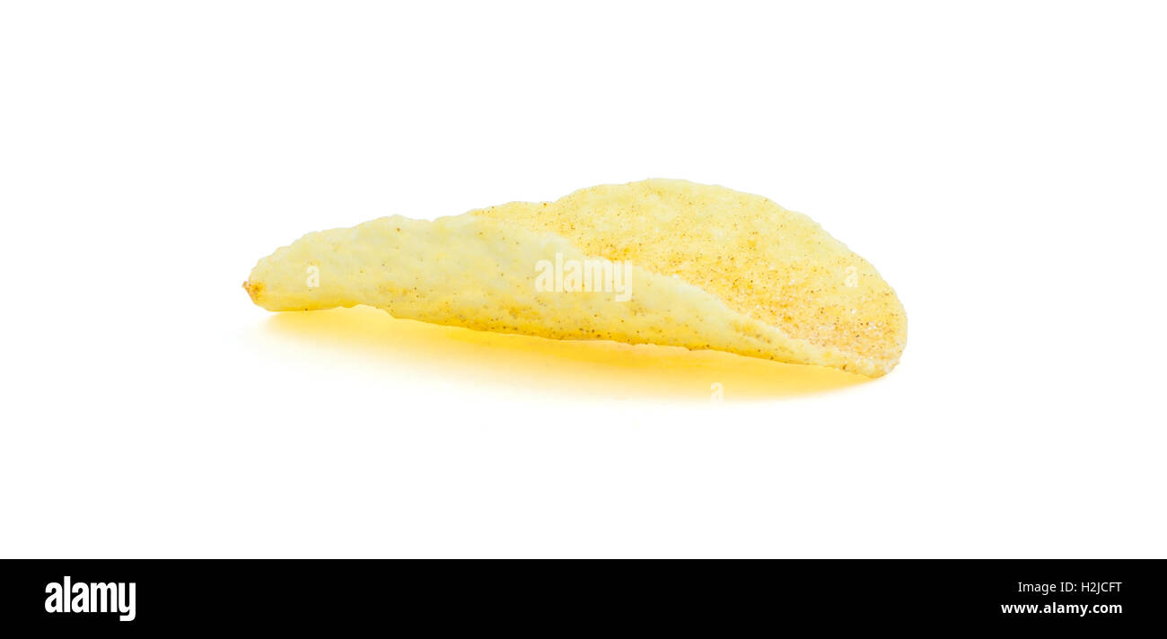 Potato chips isolated on white background. Clipping path included in ...