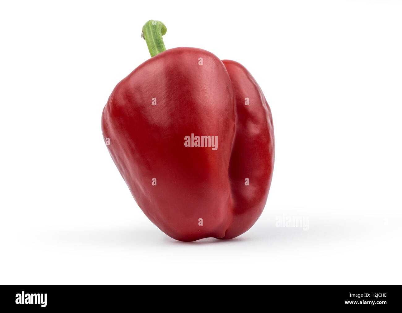 Red paprika/pepper isolated on white background. Clipping path included ...