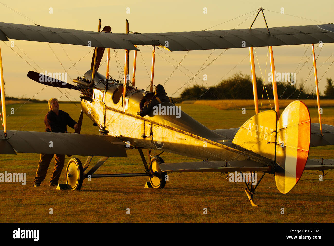 Royal Aircraft Factory BE2e A`2767, at Stow Maries Stock Photo - Alamy