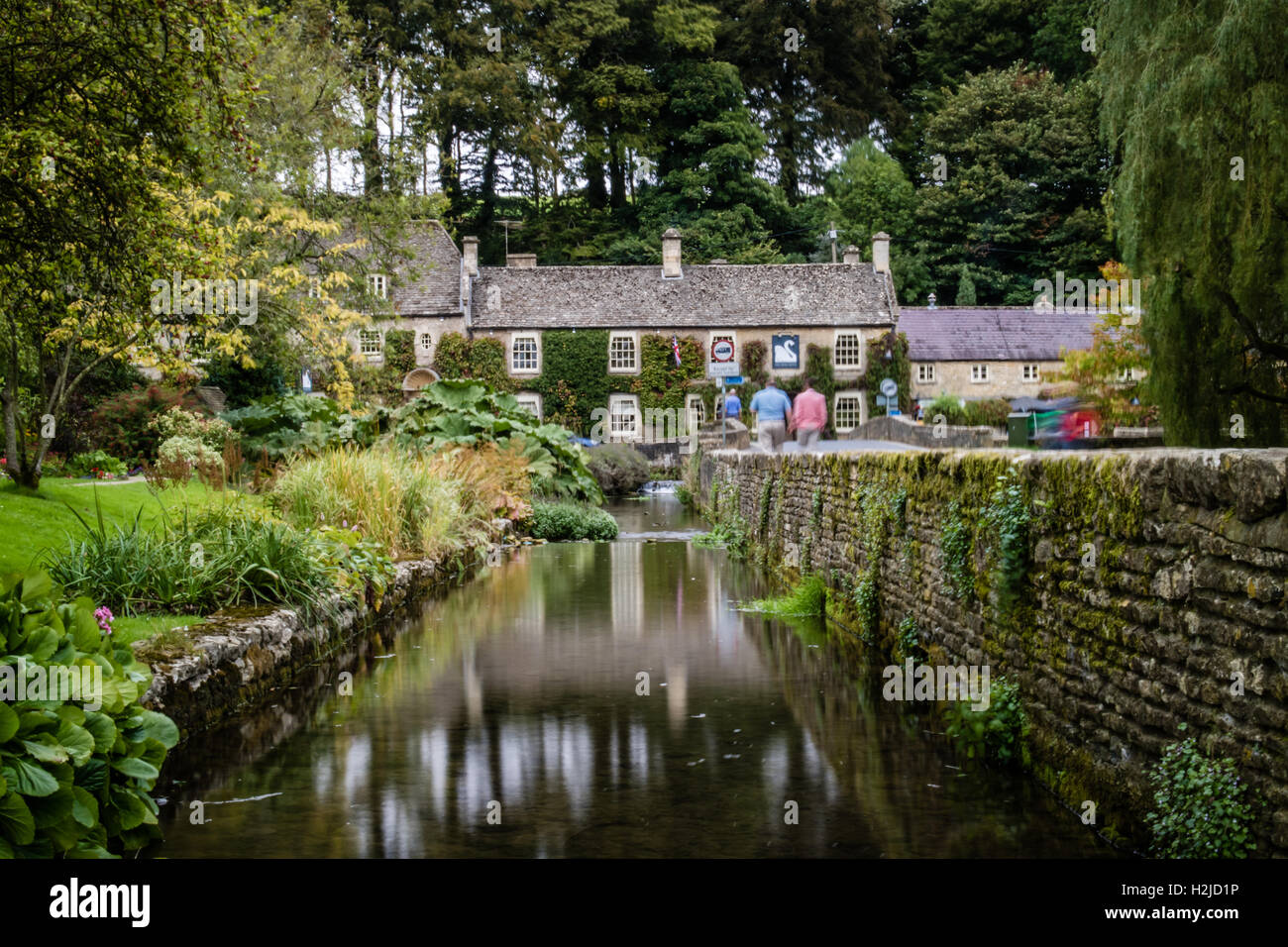 The Swan Hotel in Bibury, Cotswolds, England 29 Sep, 2016 Stock Photo ...
