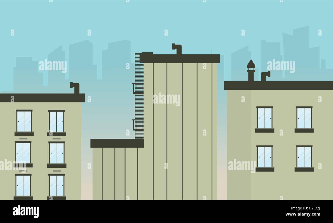 Illustration vector of building landscape Stock Vector Image & Art - Alamy