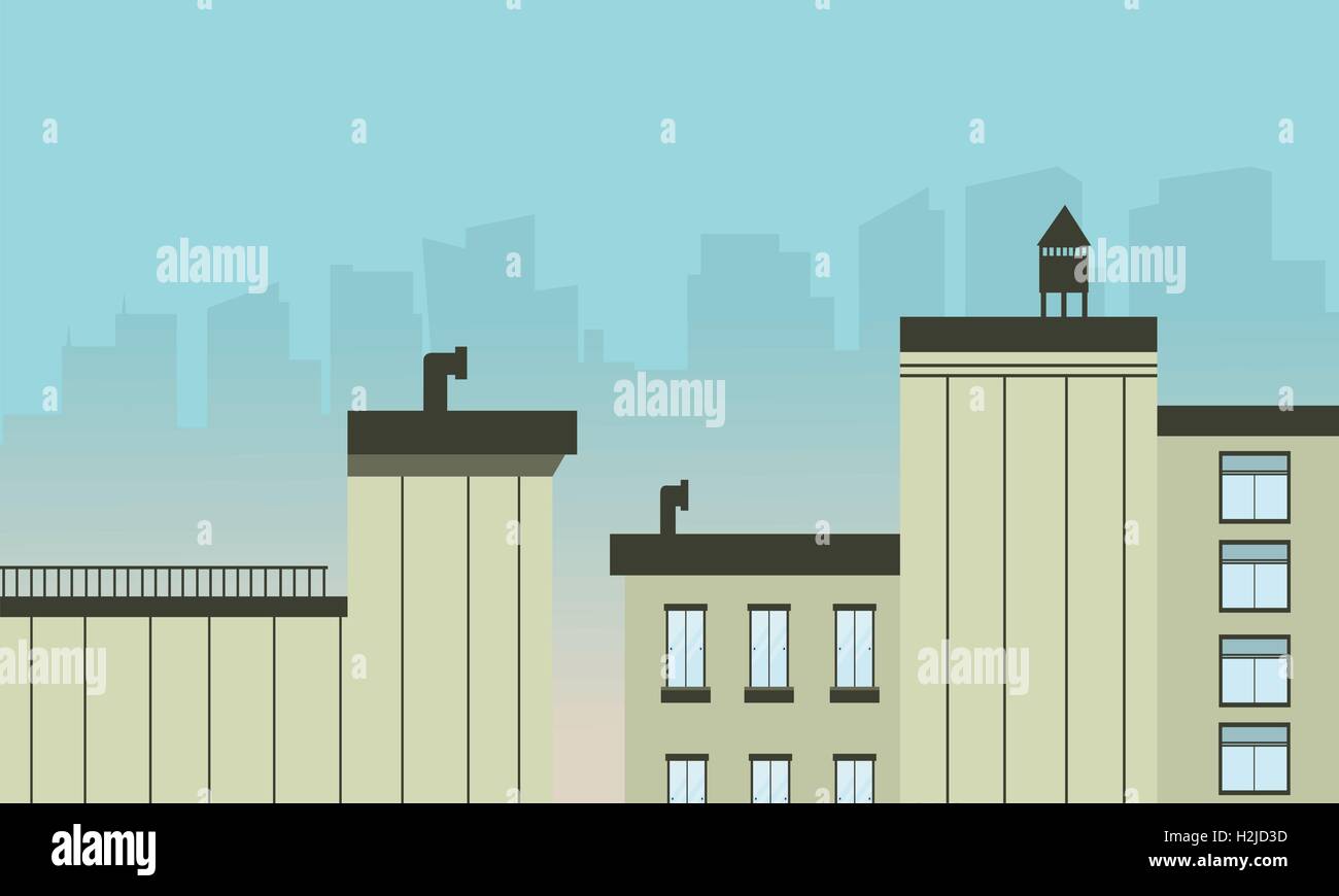City landscape flat design modern vector Stock Vector Image & Art - Alamy
