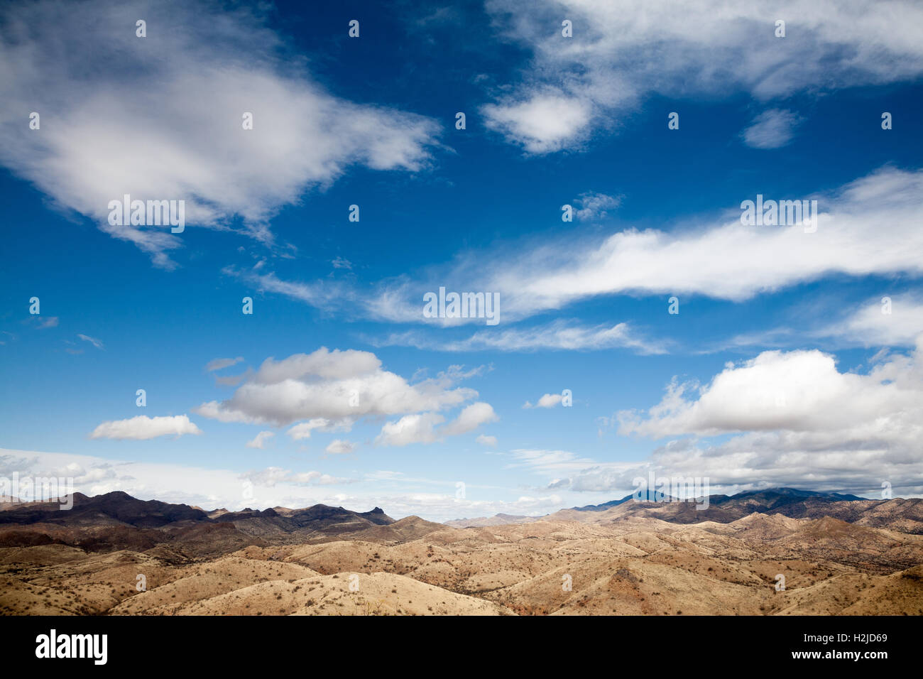 A hilly desert landscape in Arizona, USA Stock Photo - Alamy