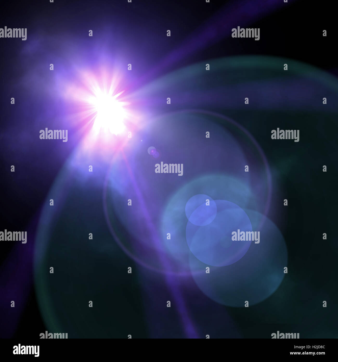Light of a searchlight beams through a smoke. Background in show Stock ...