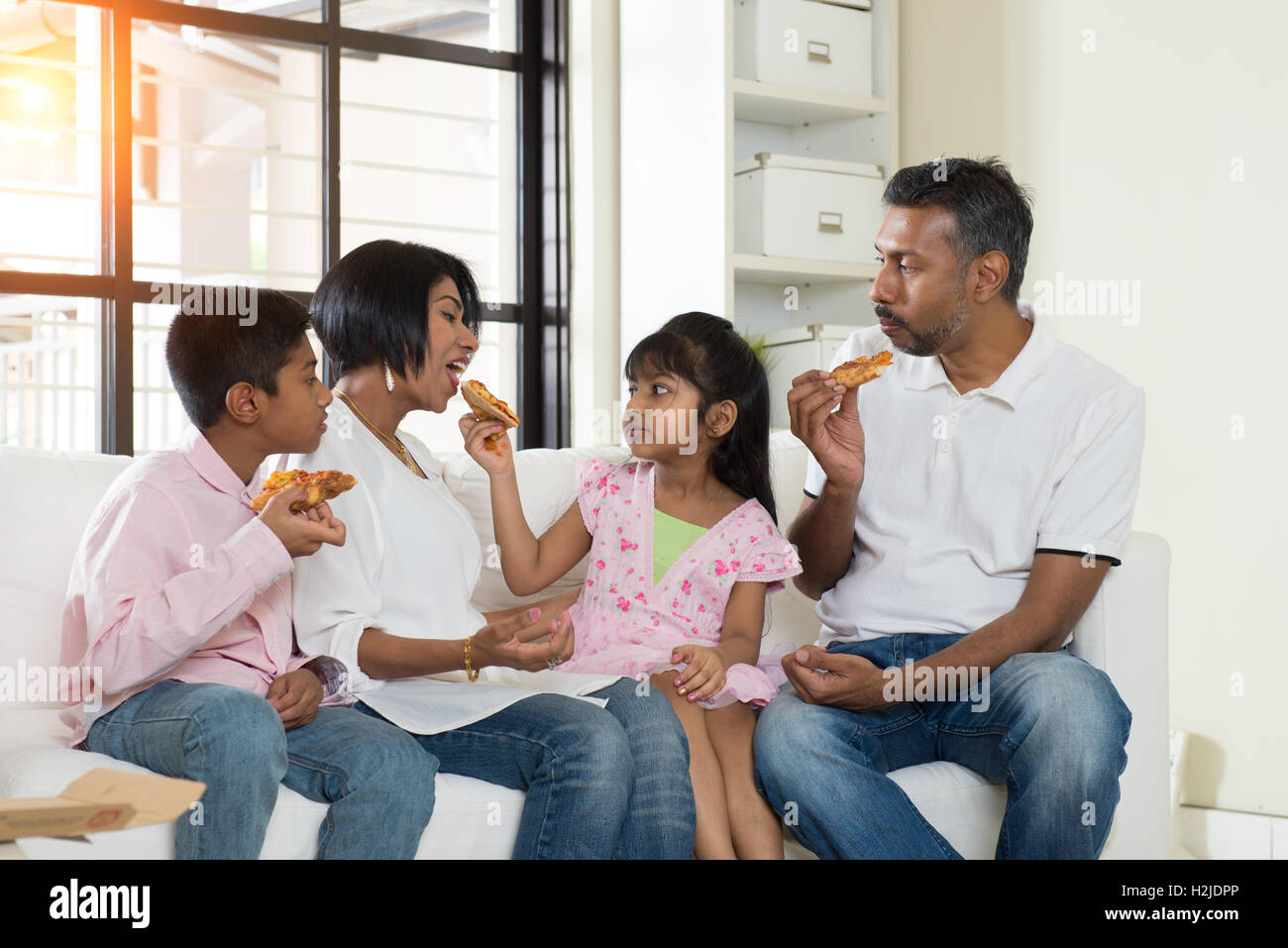 Pakistani girl and father hi-res stock photography and images - Alamy