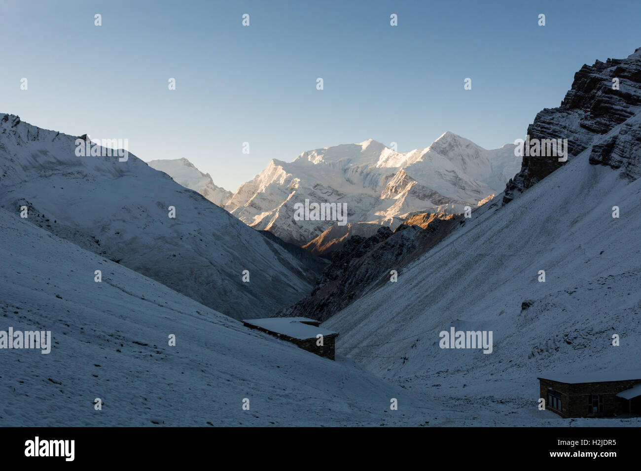 Dawn rising in mountains Stock Photo - Alamy