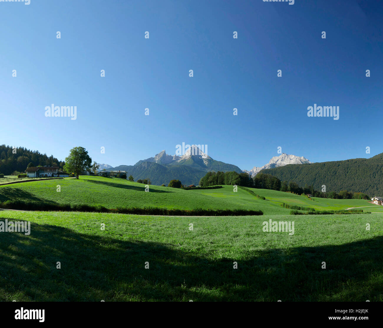 Berchtesgaden National Park Marktschellenberg Watzmann mountain Bavaria ...