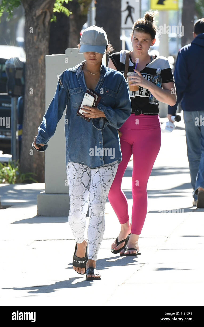 Vanessa Hudgens after a pilates workout Featuring: Vanessa Hudgens ...