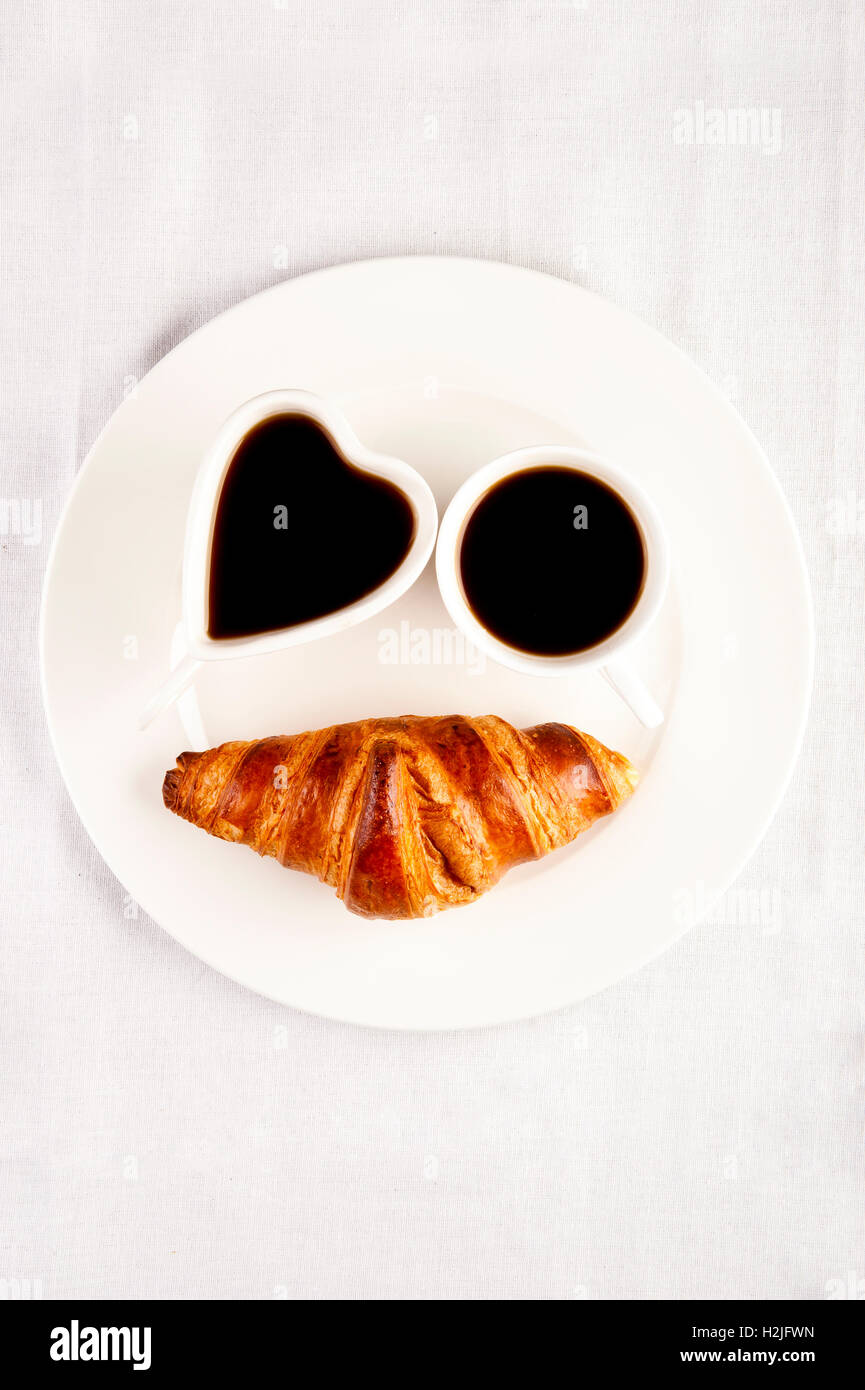 Smile for sweet breakfast with love Stock Photo - Alamy