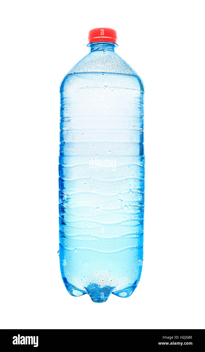 Plastic bottle of drinking water isolated on white Stock Photo - Alamy