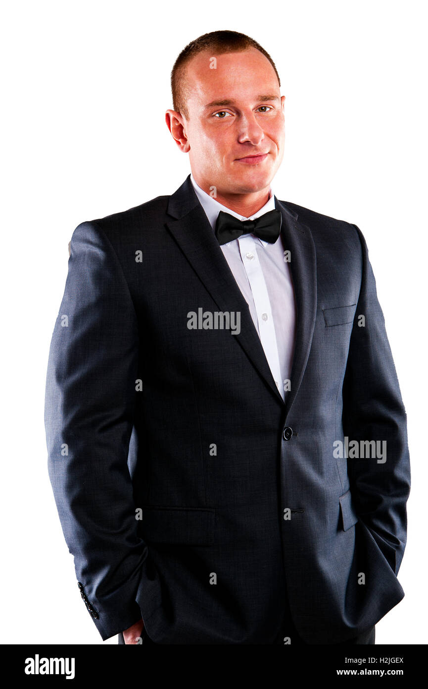 Young businessman in suit over white background smiling Stock Photo - Alamy
