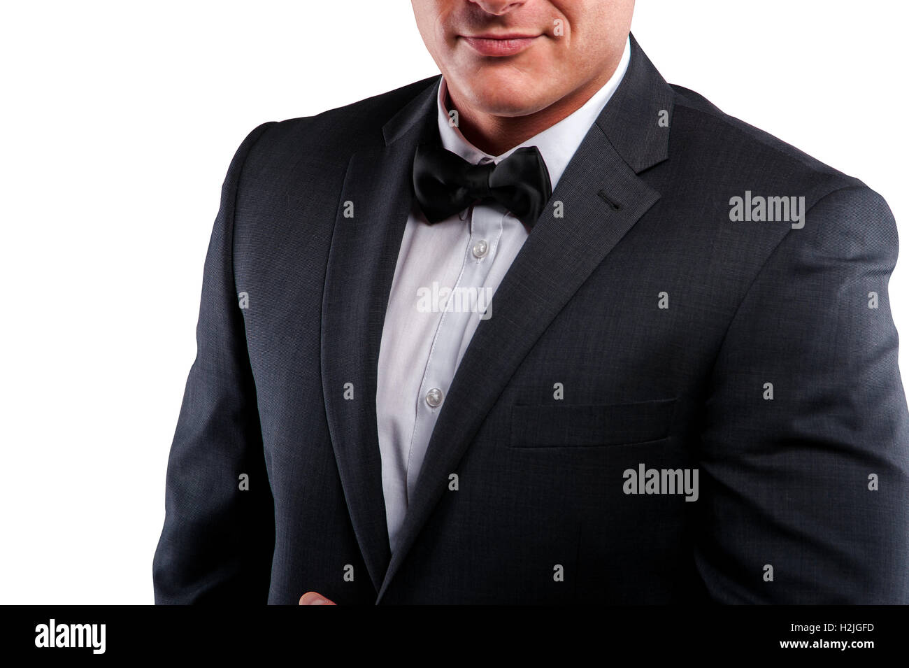 Man in fashionable suit isolated over white background Stock Photo - Alamy