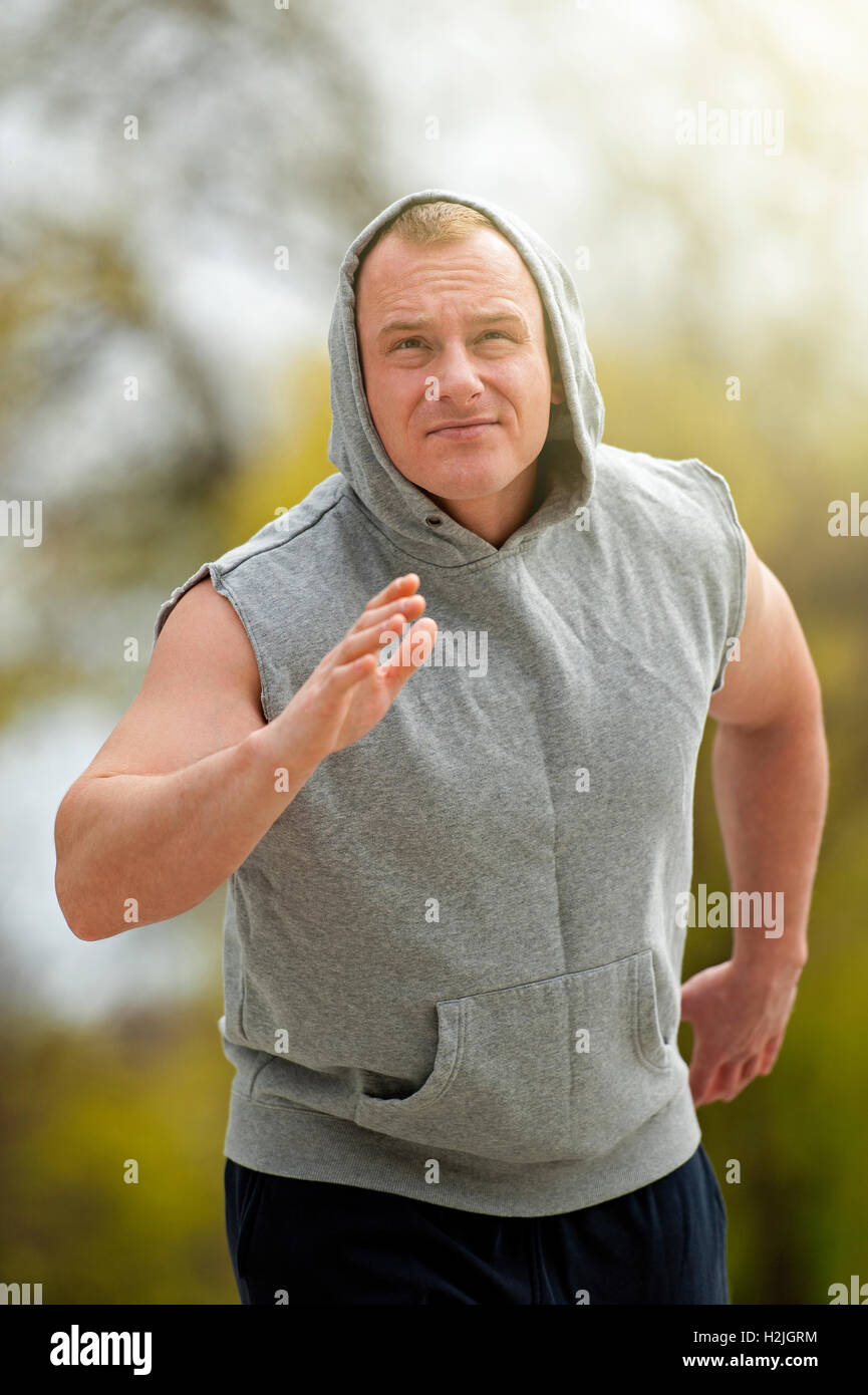 Joging man hi-res stock photography and images - Alamy