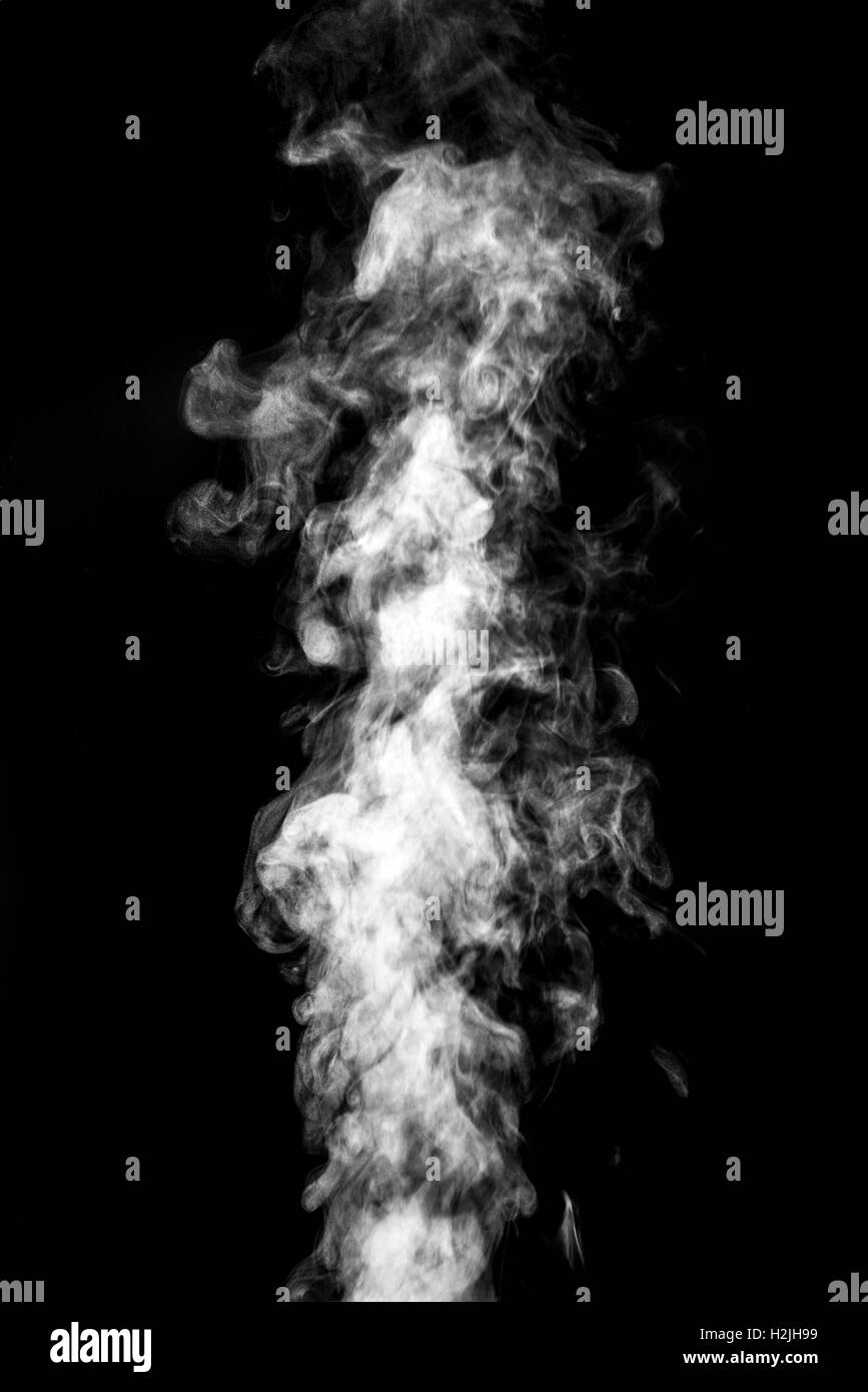 Thick smoke on black Black and White Stock Photos & Images - Alamy