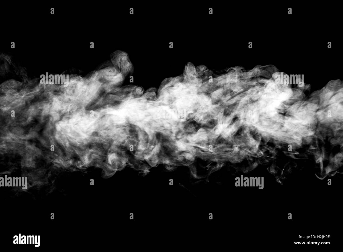 Thick smoke on black Black and White Stock Photos & Images - Alamy