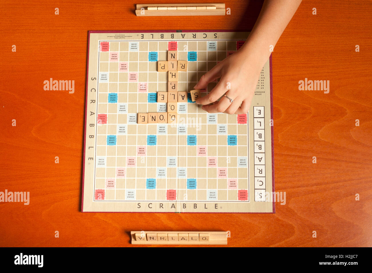 Hand Scrabble Game High Resolution Stock Photography and Images - Alamy