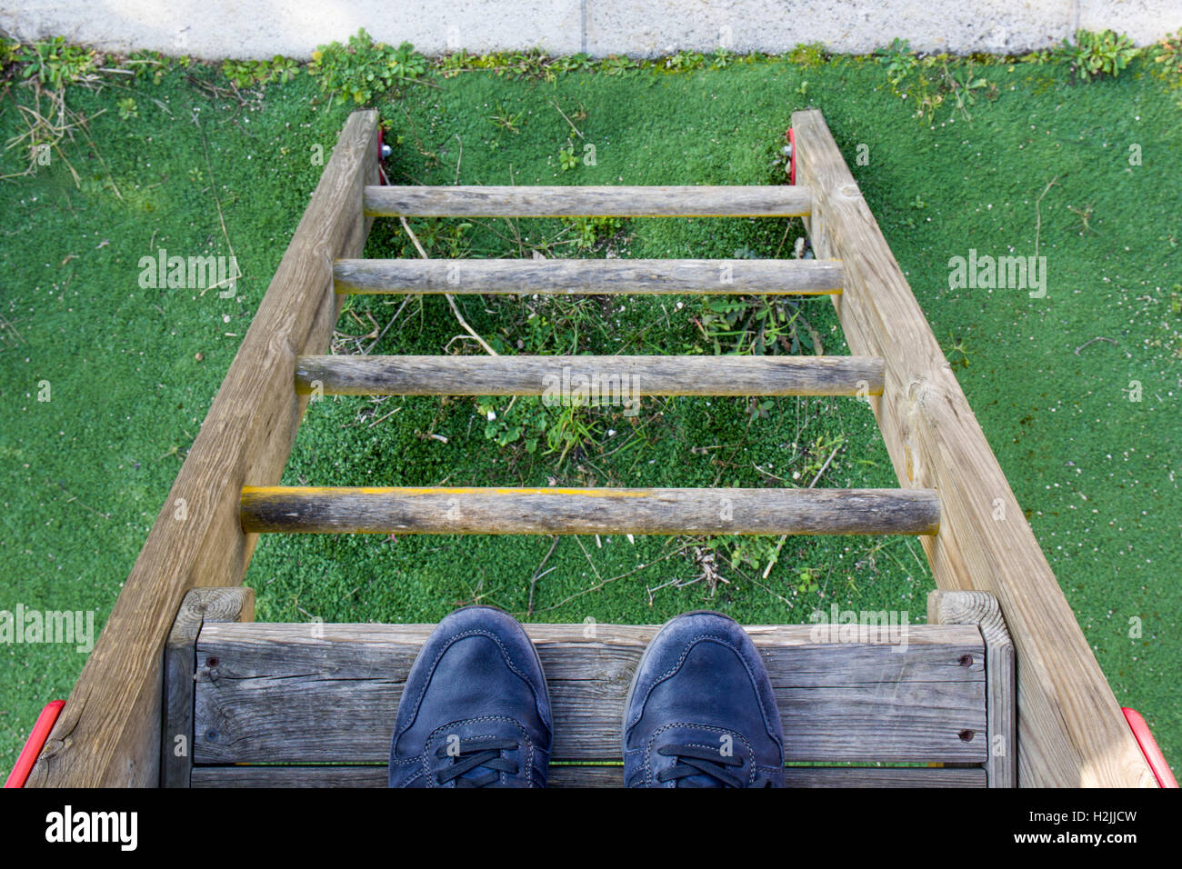 High risk ladder hi-res stock photography and images - Alamy