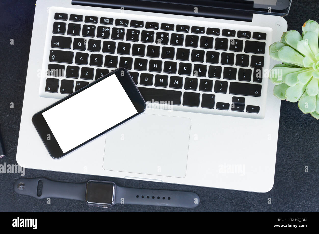 Offise desktop scene Stock Photo - Alamy