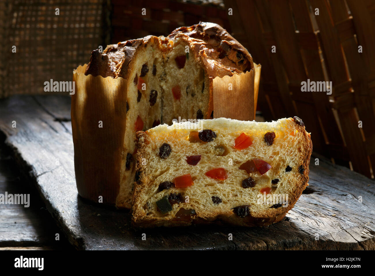 Closeup panettone typical italian sweet hi-res stock photography and ...