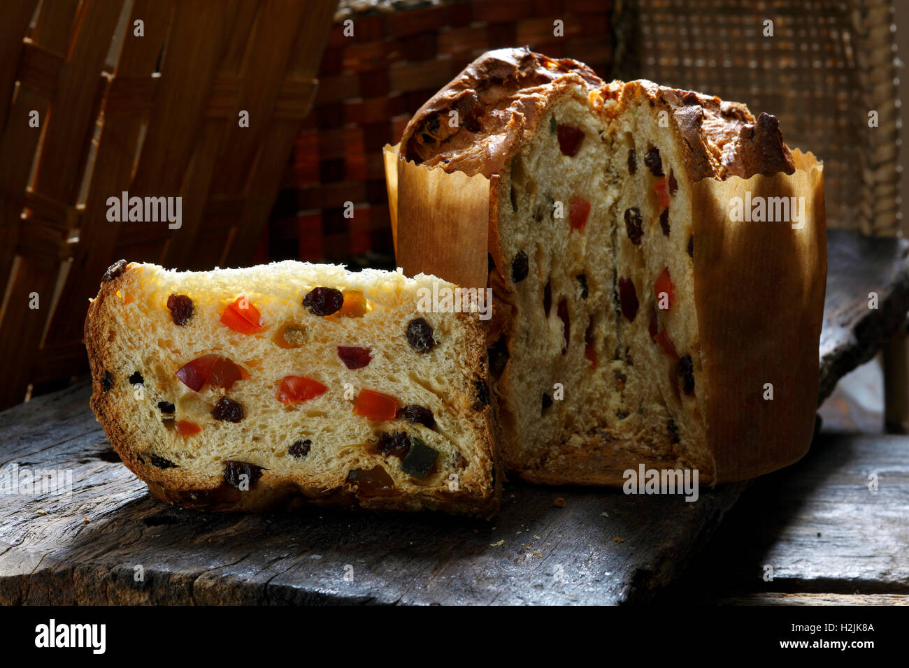 Closeup panettone typical italian sweet hi-res stock photography and ...