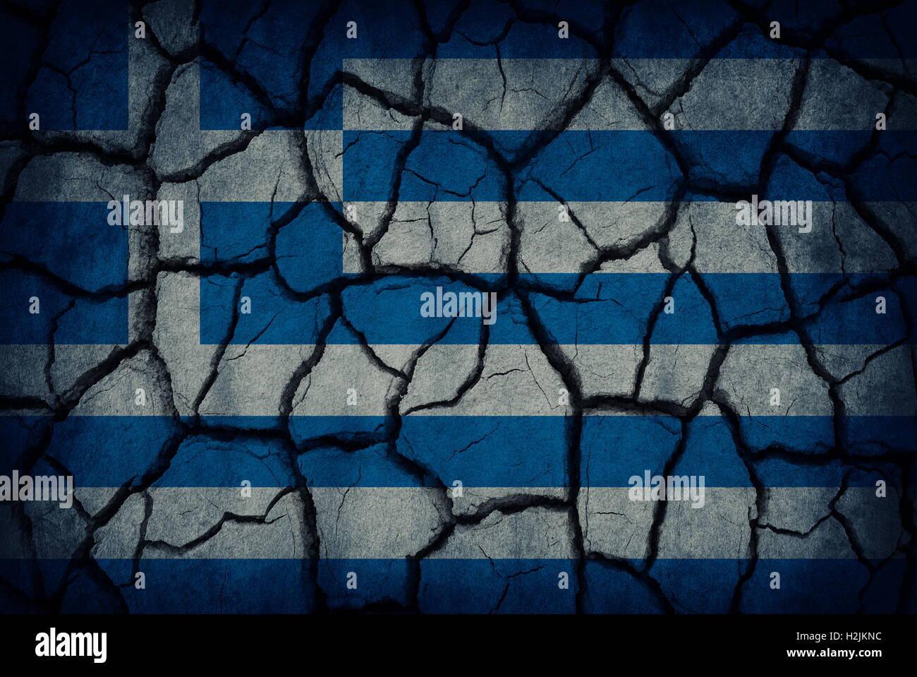 Broken wall greece flag hi-res stock photography and images - Alamy