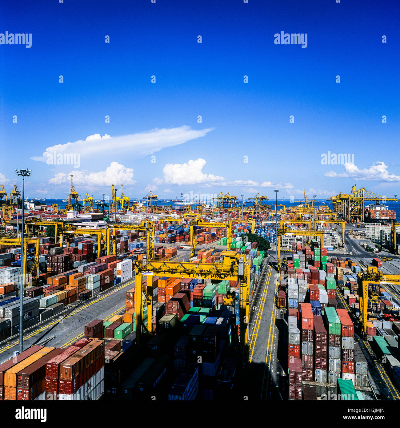 Psa container terminal port singapore hi-res stock photography and ...