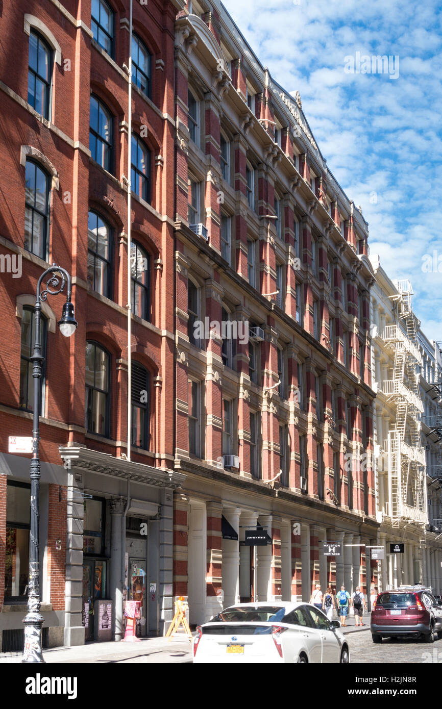 Architecture, SoHo Cast Iron Historic District, NYC Stock Photo - Alamy