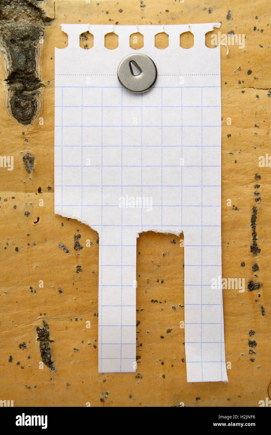 clean sheet of paper on wood Stock Photo - Alamy