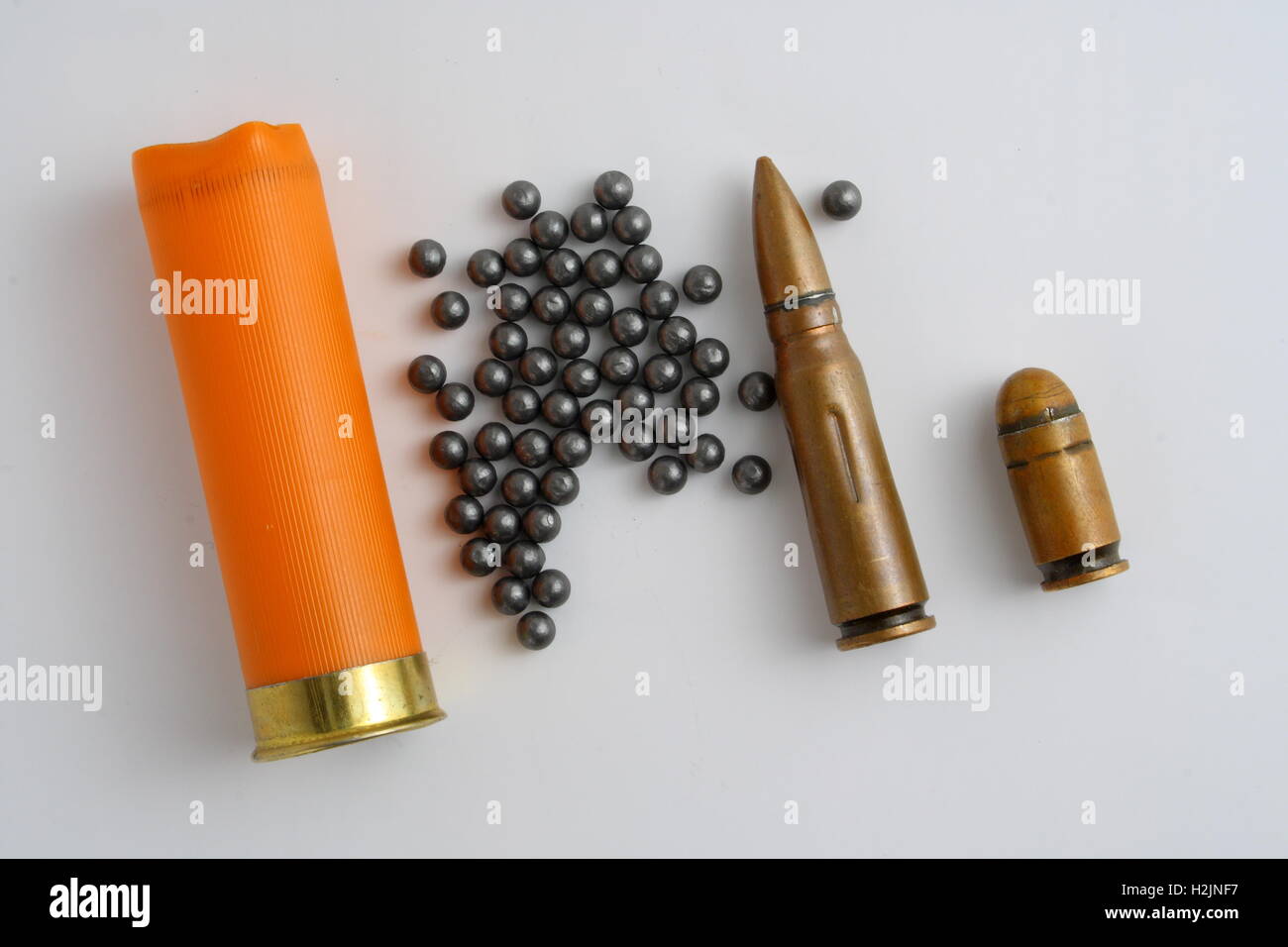 sleeve and shot hunting ammunition Stock Photo - Alamy