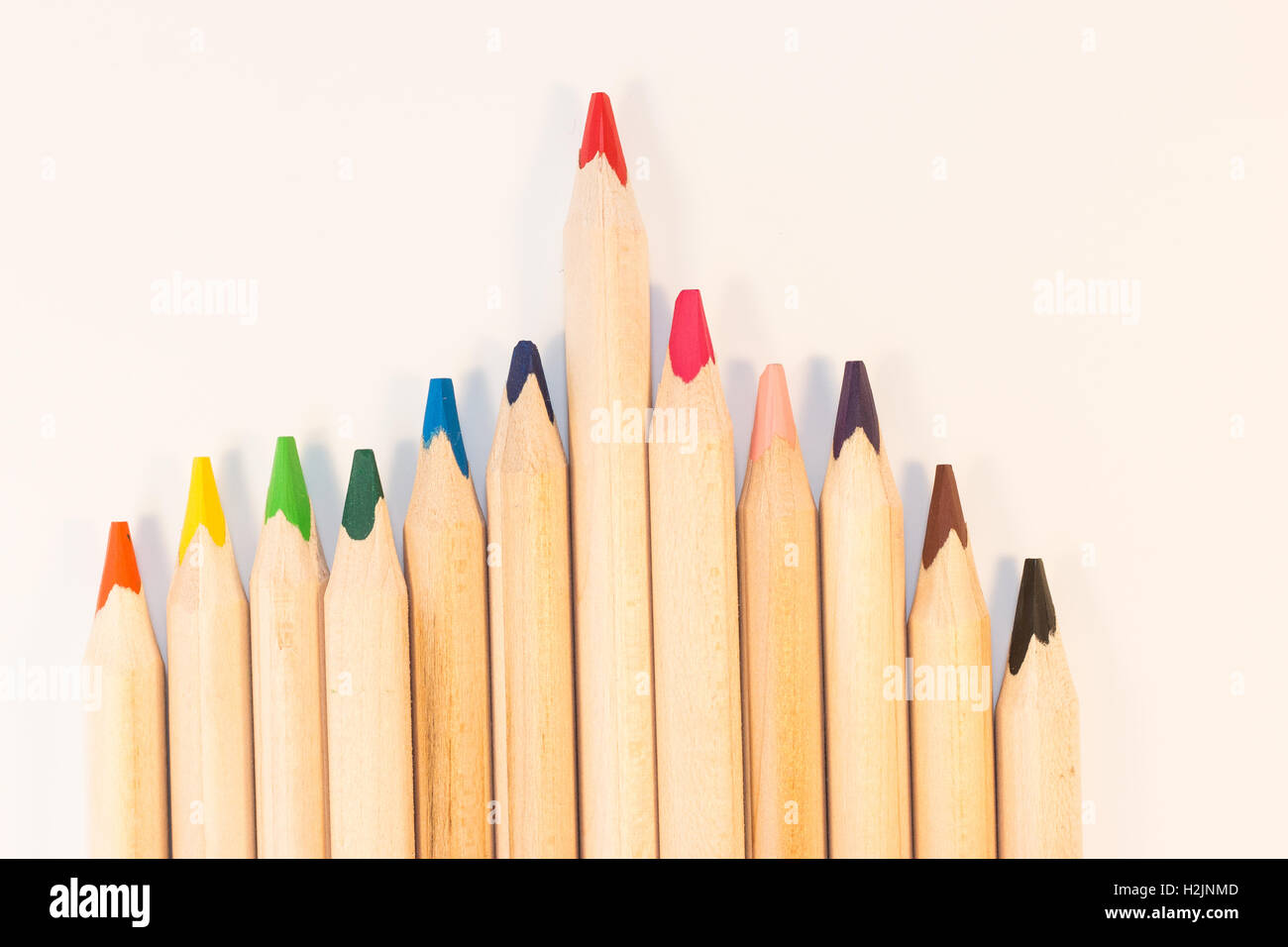 Colour pencils graph hi-res stock photography and images - Alamy