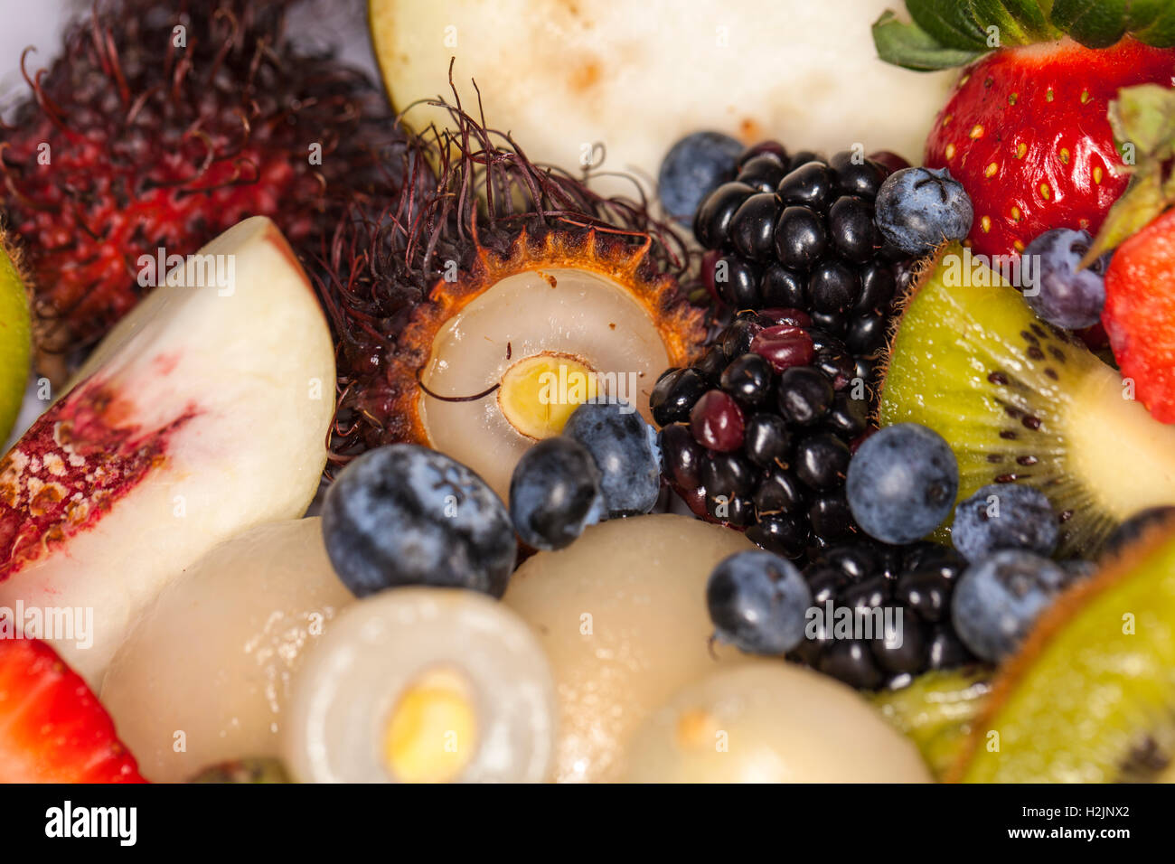 Various fruit collage Stock Photo - Alamy