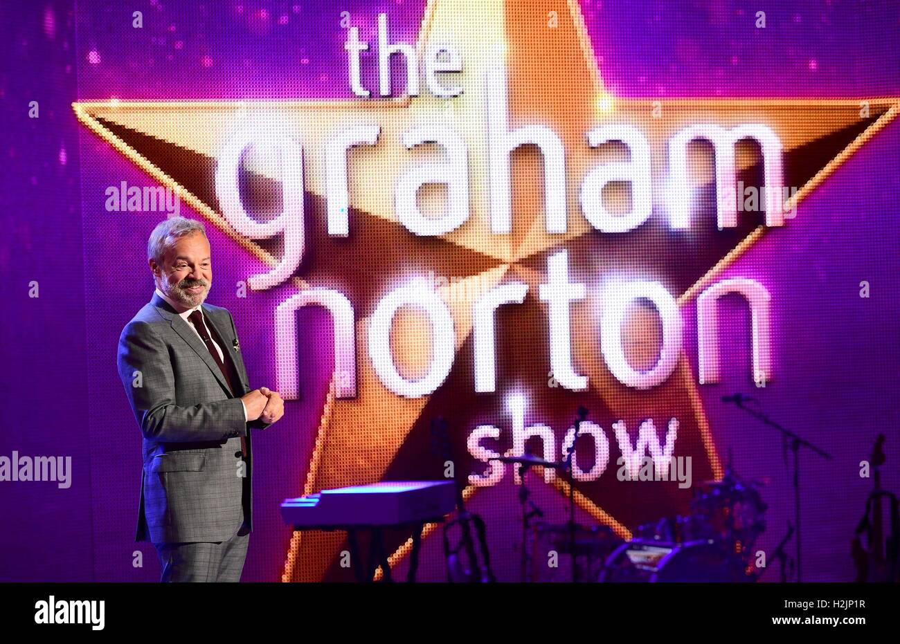 Host Graham Norton during filming of The Graham Norton Show at the ...