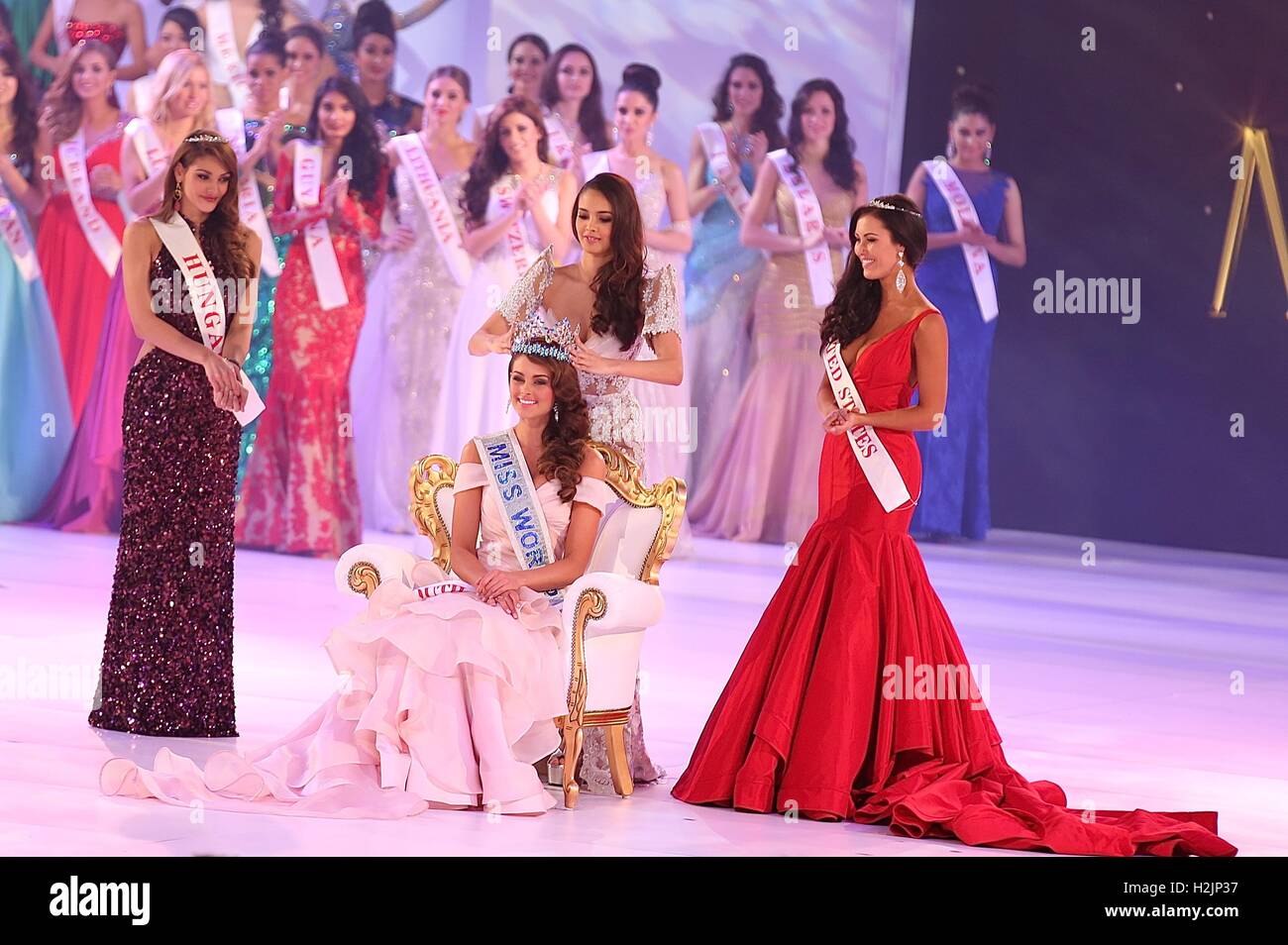 The 64 th edition of the miss world pageant hi-res stock photography ...