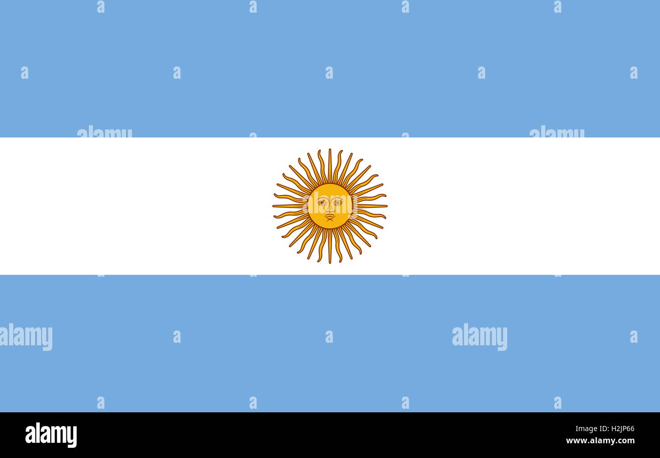 Official Flag of Argentina Flat Large Size Horizontal Stock Photo - Alamy
