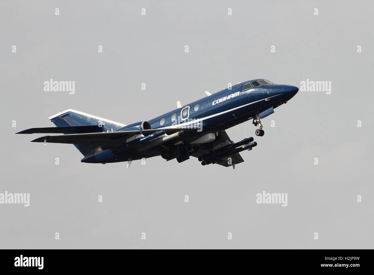 G-FRAI, a Dassault Falcon 20DC operated by Cobham Aviation Services, at ...