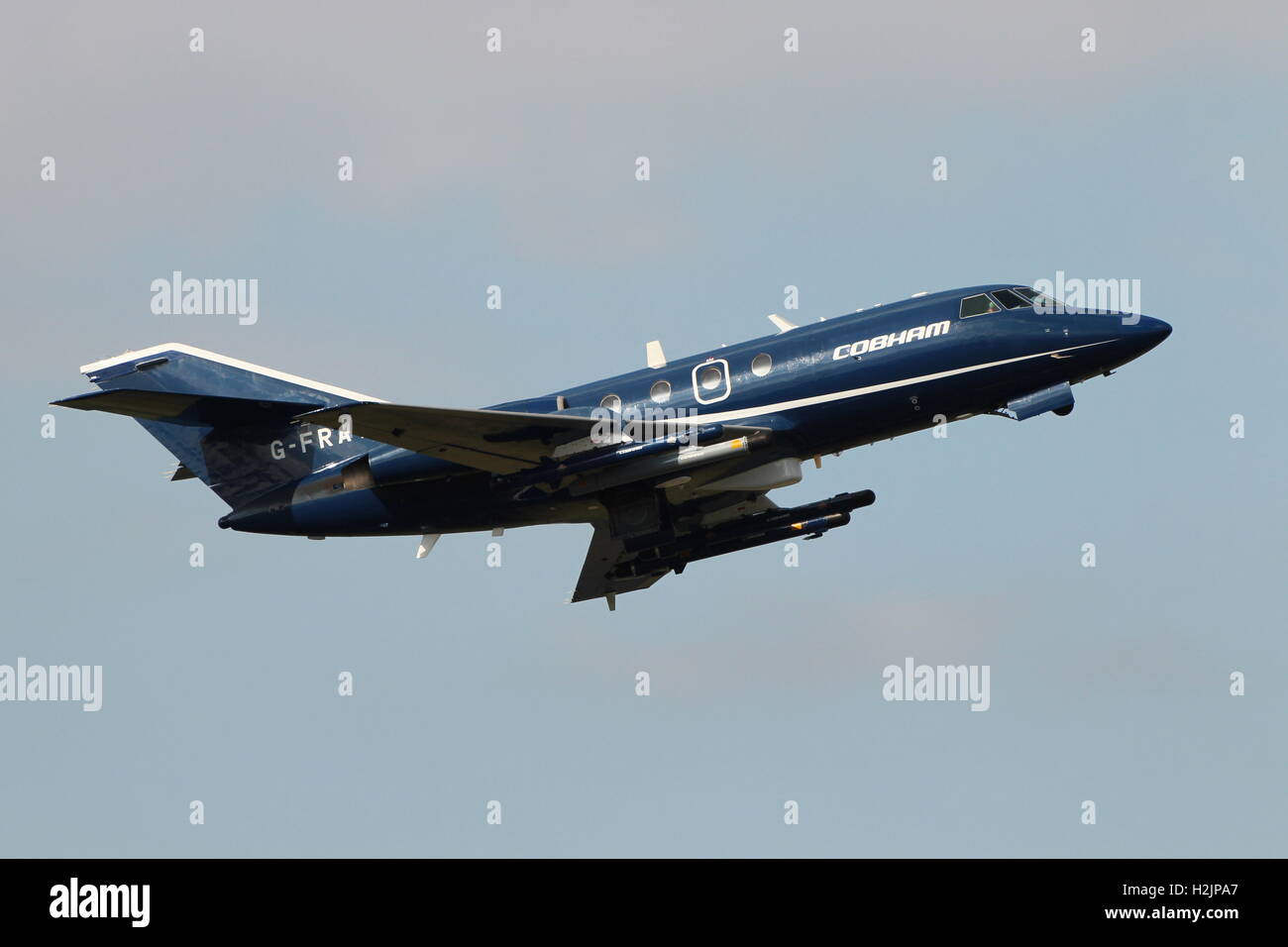 G-FRAI, a Dassault Falcon 20DC operated by Cobham Aviation Services, at ...