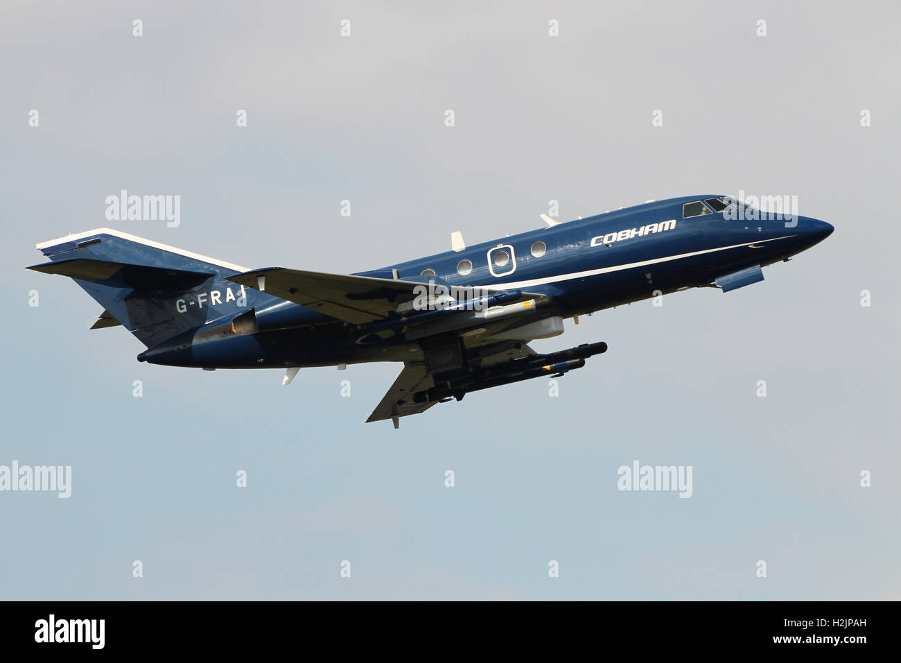G-FRAI, a Dassault Falcon 20DC operated by Cobham Aviation Services, at ...