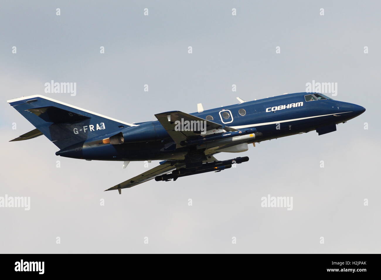 G-FRAI, a Dassault Falcon 20DC operated by Cobham Aviation Services, at ...