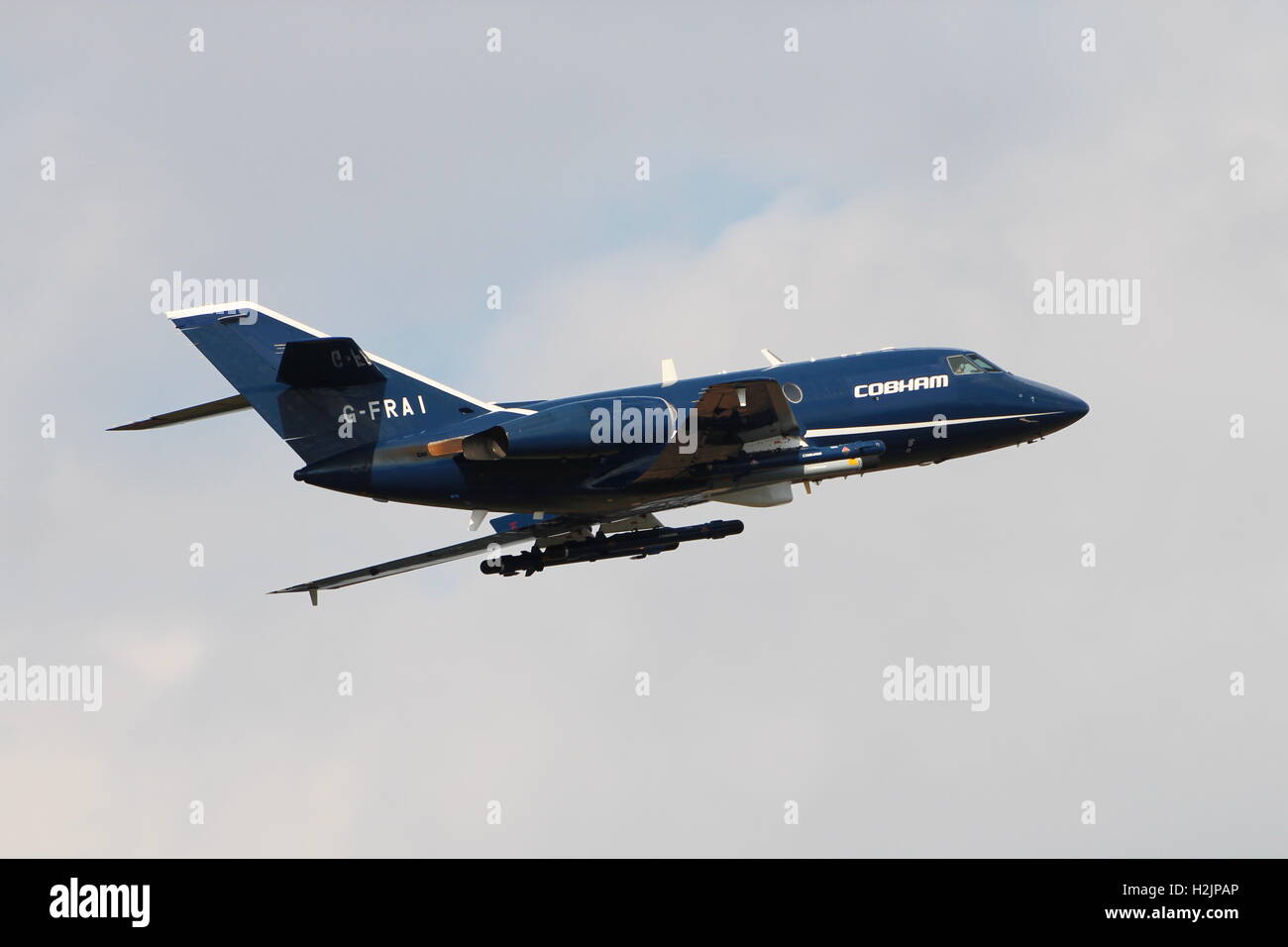 G-FRAI, a Dassault Falcon 20DC operated by Cobham Aviation Services, at ...