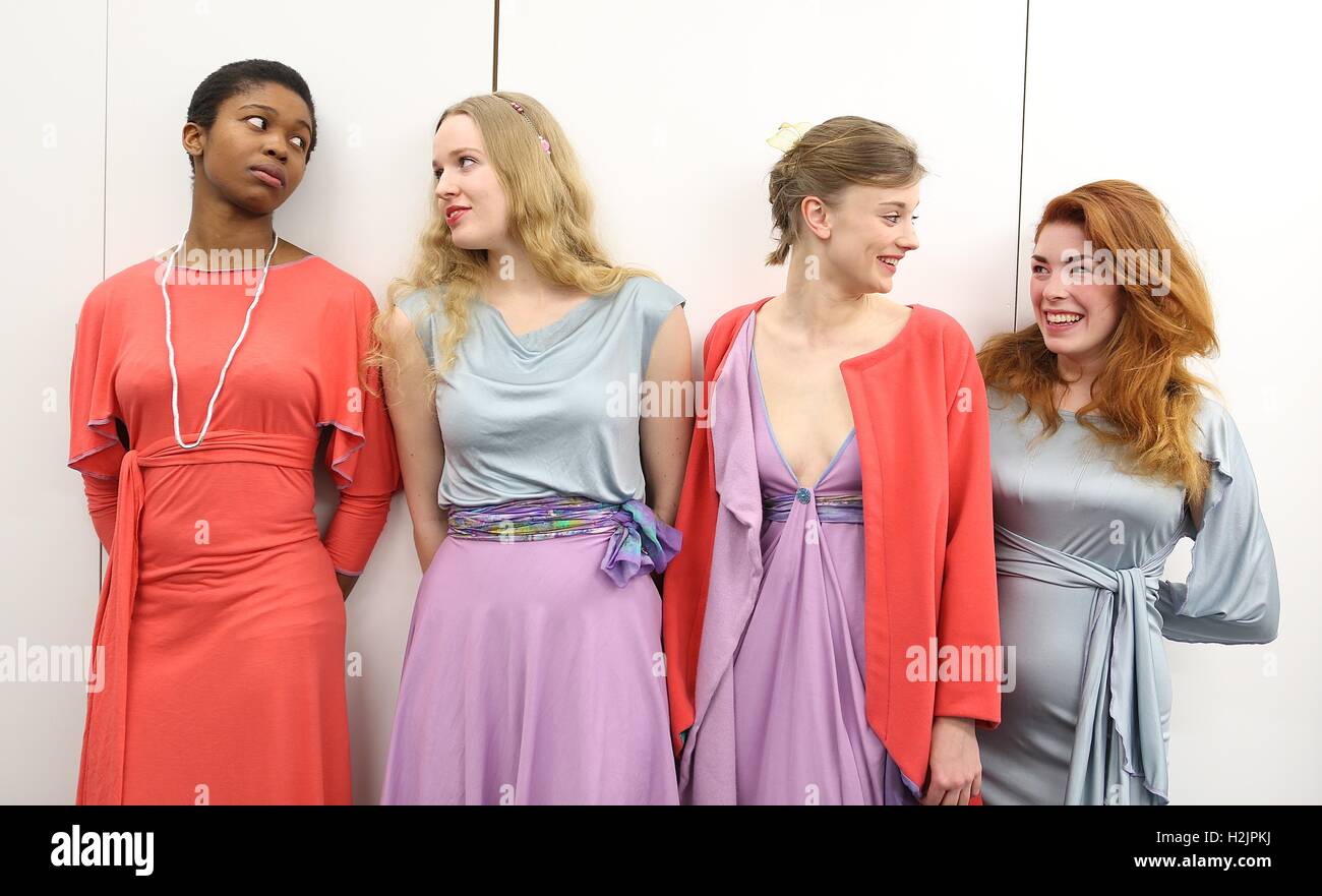 Young actresses in London Stock Photo - Alamy