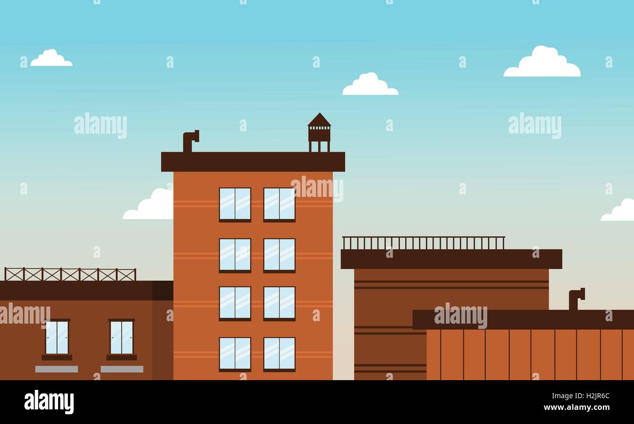 Building in cartoon flat style vector Stock Vector Image & Art - Alamy