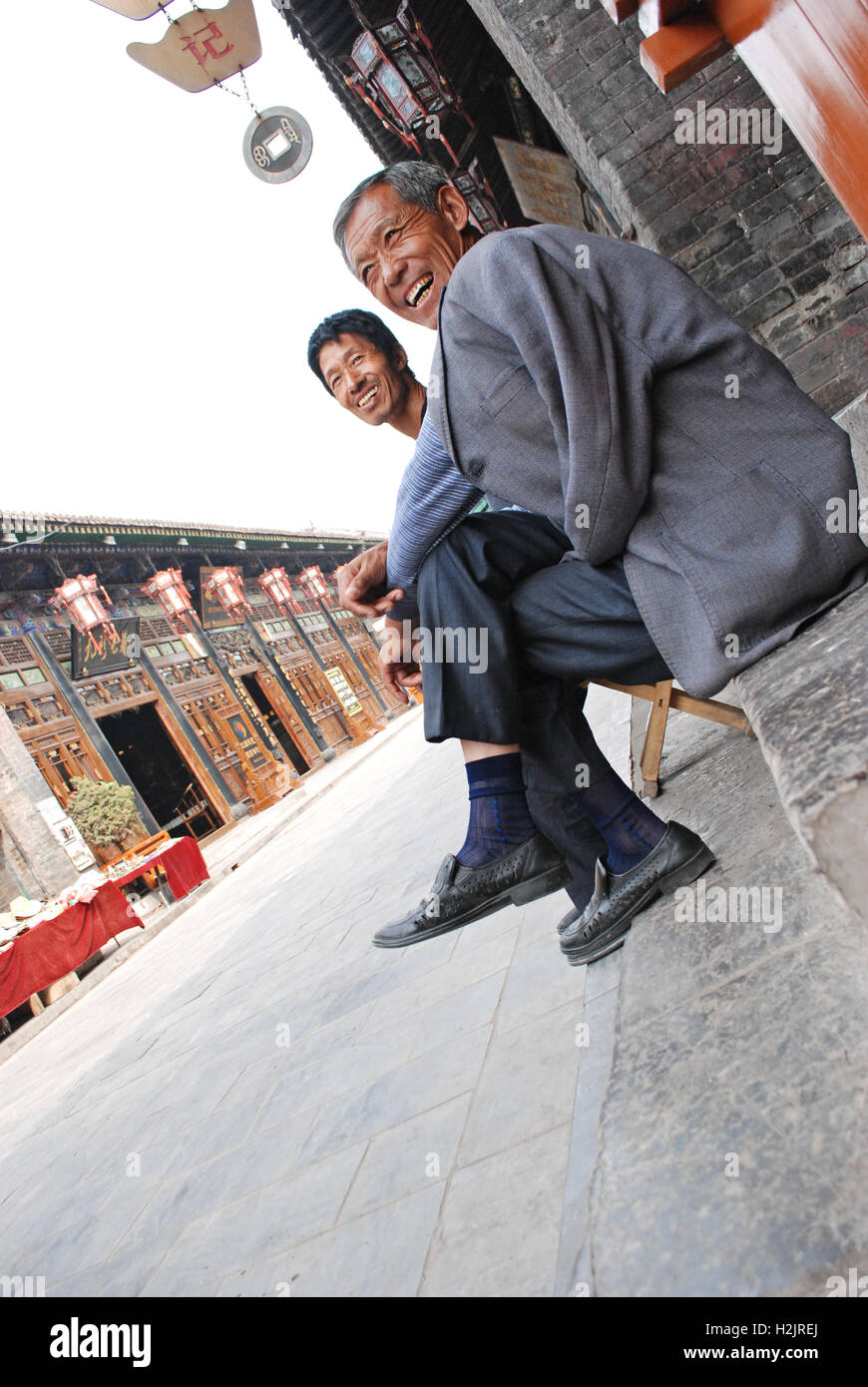 Old Chinese Man Gray Hair High Resolution Stock Photography and Images ...