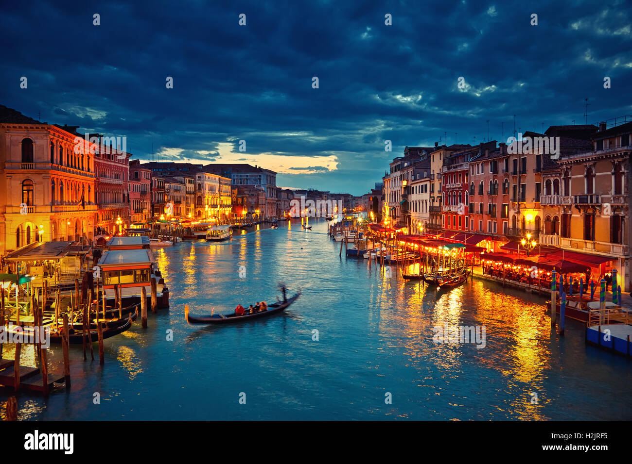 Venice at night Stock Photo - Alamy