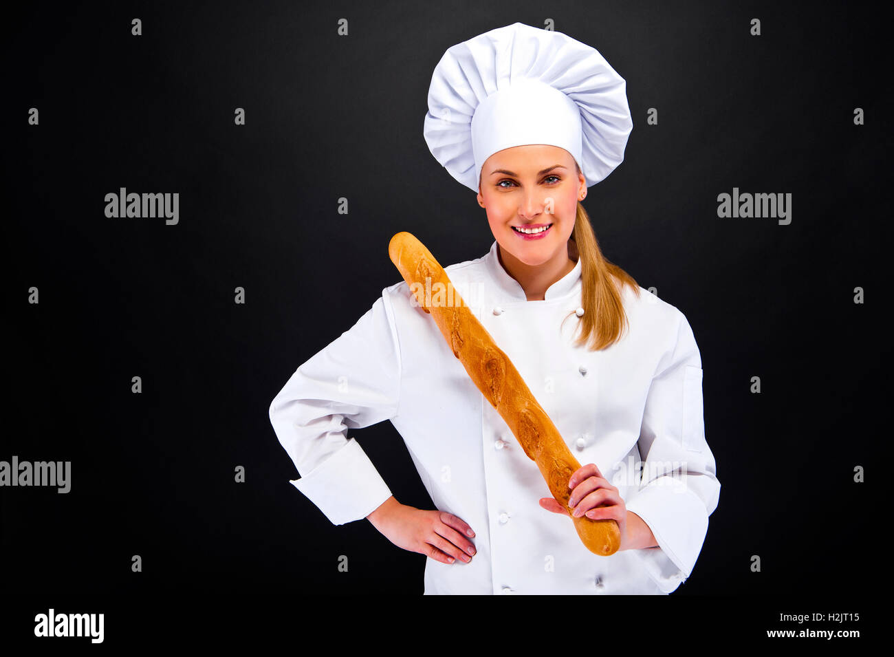 Woman fresh bread smell hi-res stock photography and images - Alamy