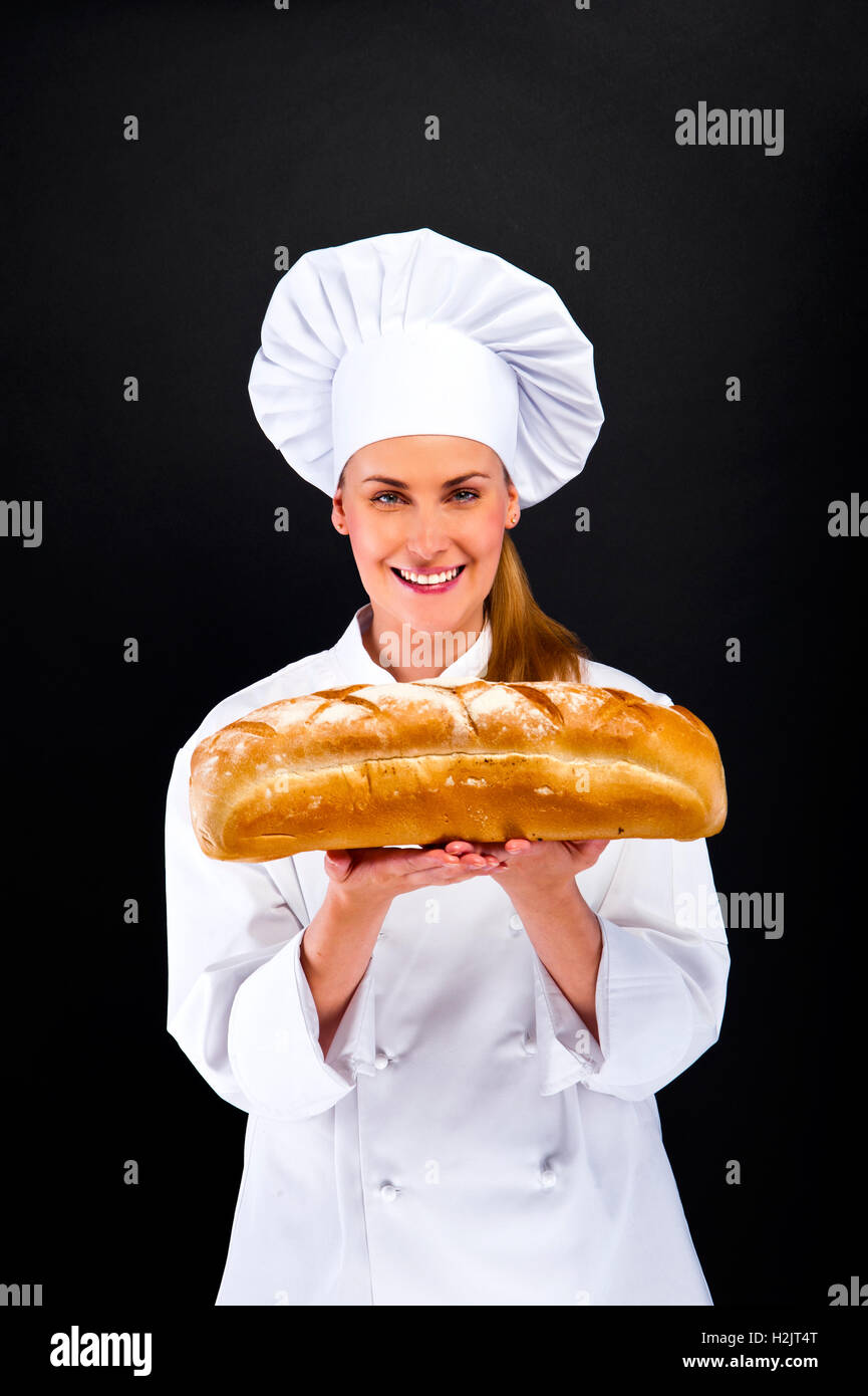 Adult smelling bread hi-res stock photography and images - Alamy