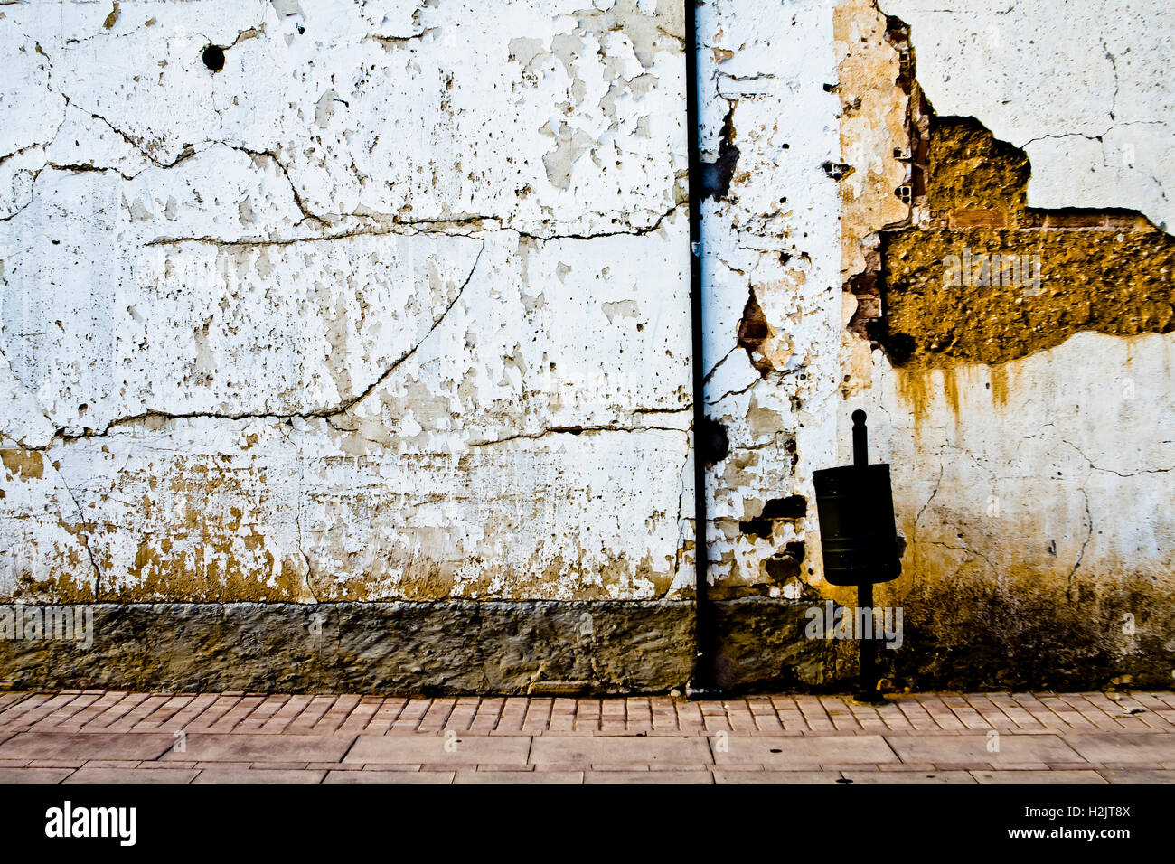 old street with rusty wall Stock Photo - Alamy