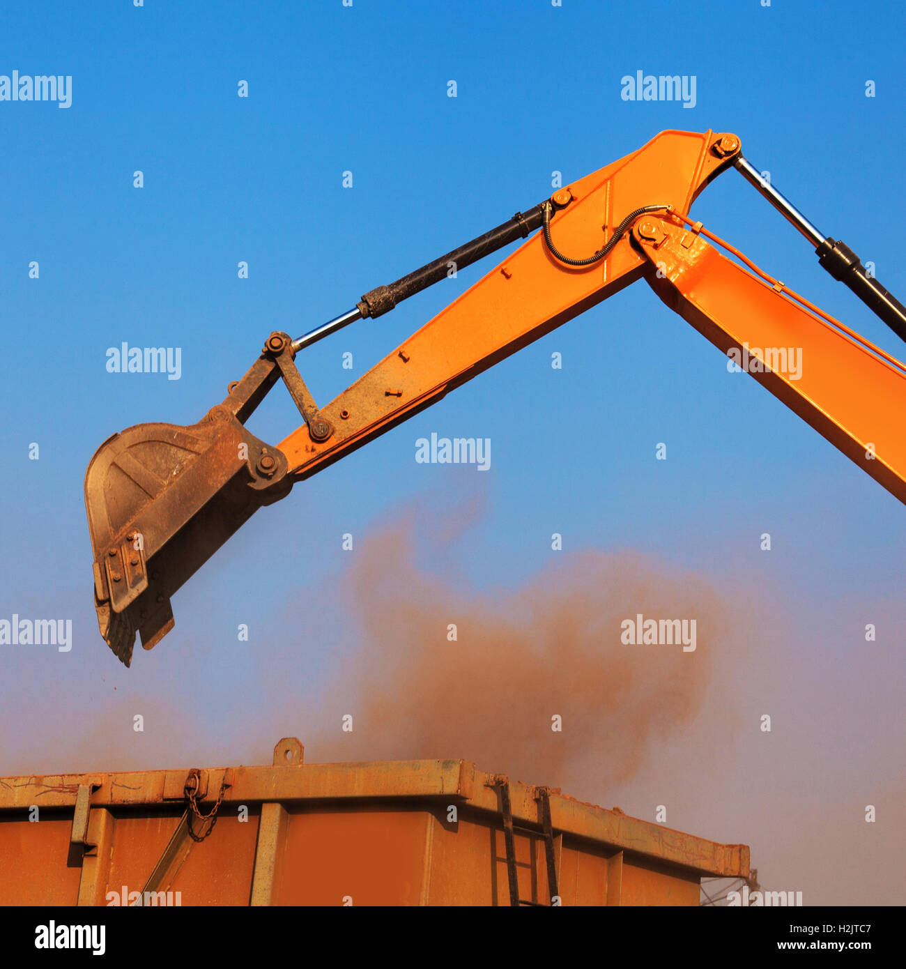 Hydraulic mining excavator hi-res stock photography and images - Alamy